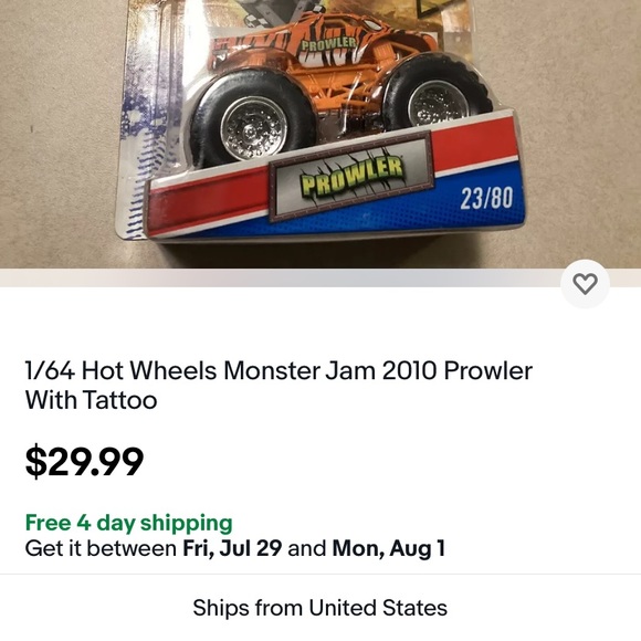 HOT WHEELS MONSTER JAM | Toys | Rare 20 Hot Wheels Monster Jam Tattoo Set Of 4 Brand New And ...